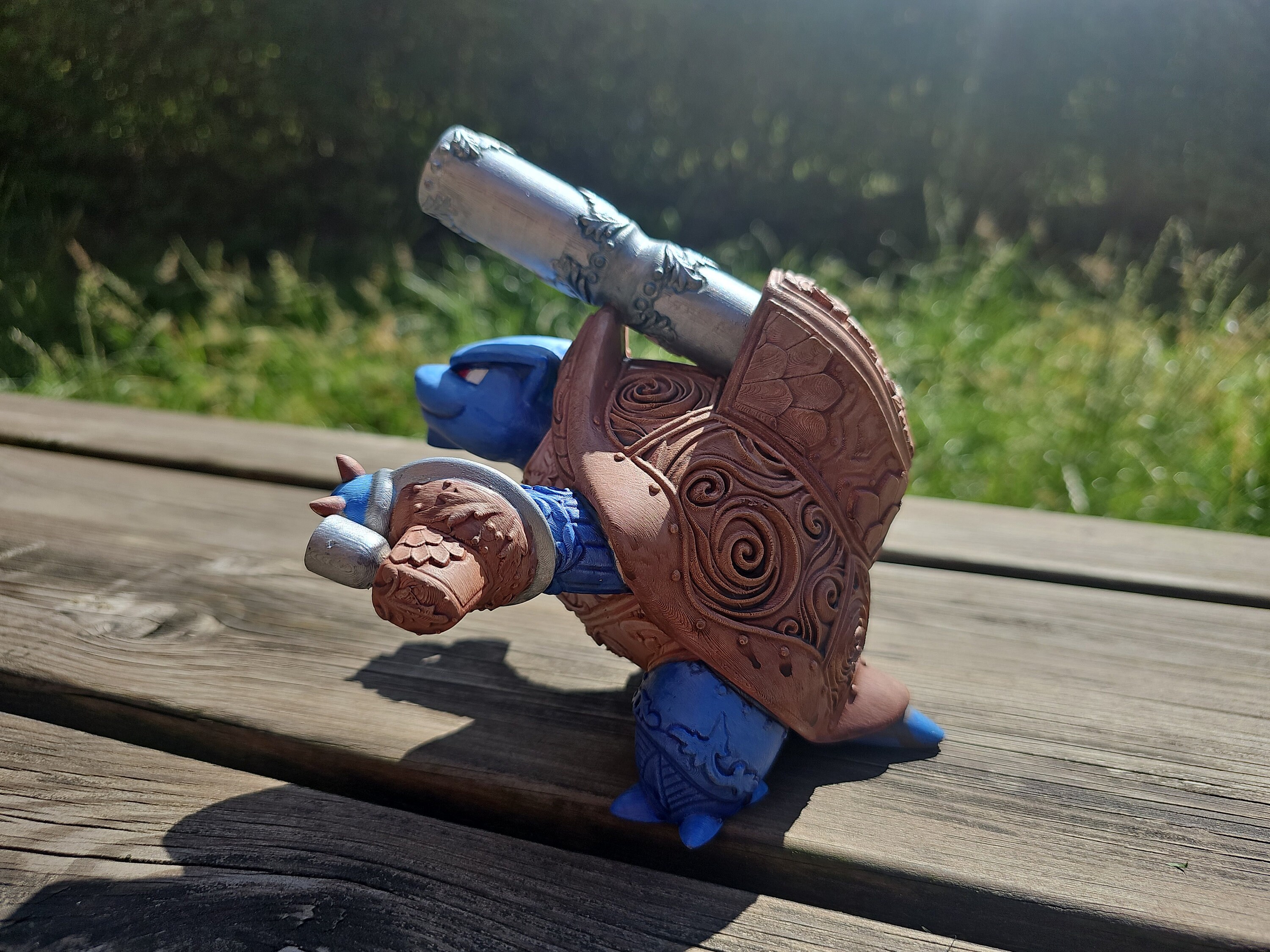 3D Printed, Hand-painted Ornamental Mega Blastoise - Etsy