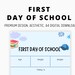 First Day of School Sign Poster, Back to School Sign, Reusable First ...