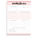 Weekly Review, Weekly Reflection, Weekly Reset Template, Weekly Summary ...