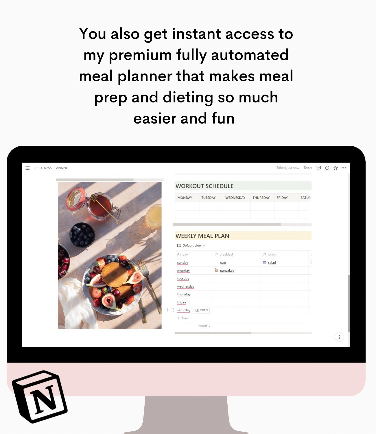 Notion Fitness Planner, Aesthetic Notion Template Fitness Tracker ...