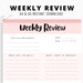 Weekly Review, Weekly Reflection, Weekly Reset Template, Weekly Summary ...