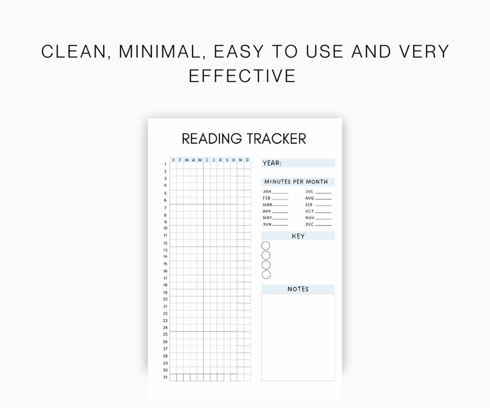 Reading Tracker Printable Book Review Journal Reading | Etsy