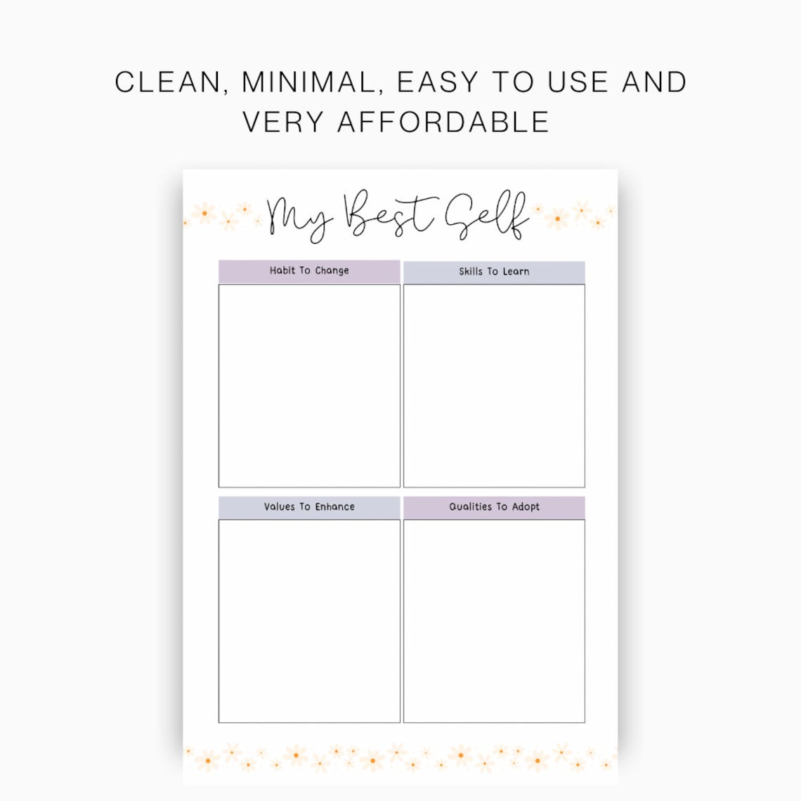 Life Reset Template, Life Goals Planner, Vision Board Template, Dream ...