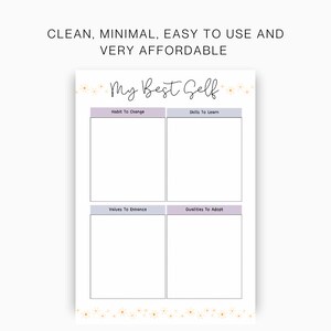 Life Reset Template, Life Goals Planner, Vision Board Template, Dream ...