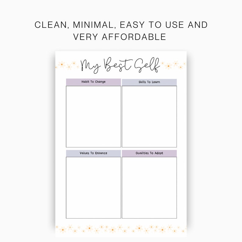 Life Reset Template, Life Goals Planner, Vision Board Template, Dream ...