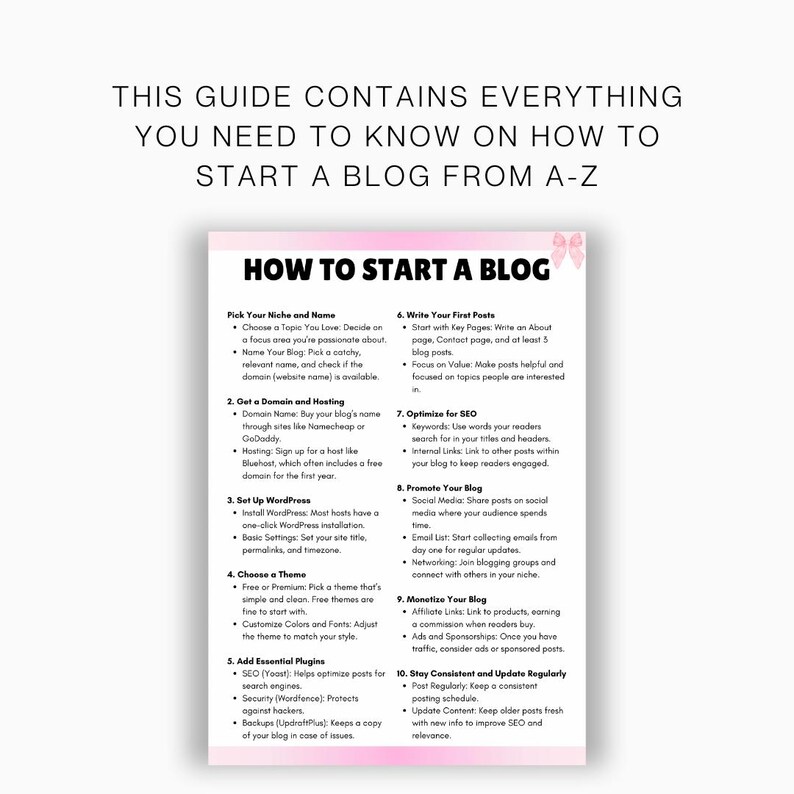 How to Start a Blog Guide, Setting up a Blog, Blog Seo, How to Make ...