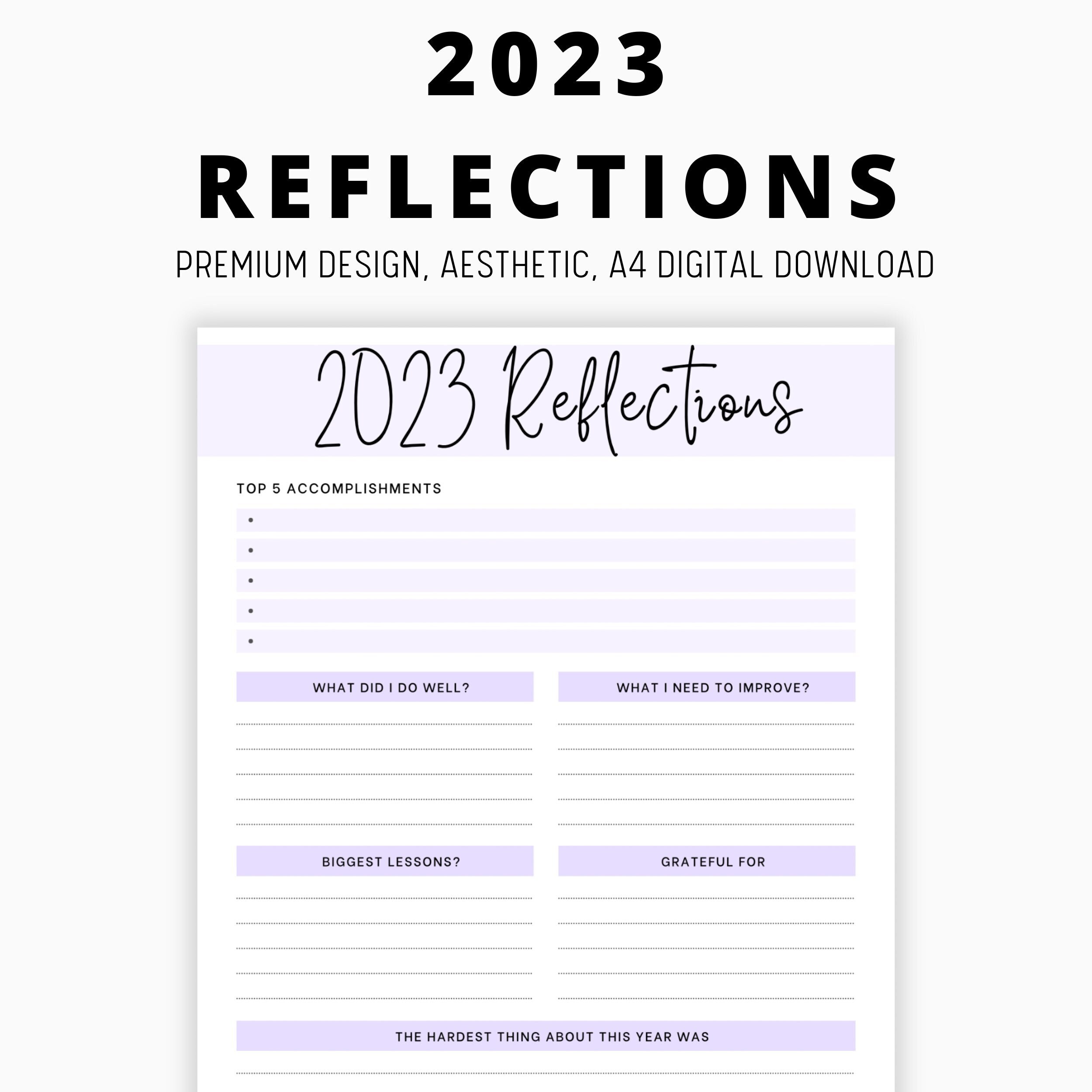2023 End of Year Reflection, 2023 Year in Review, 2023 Reflection and ...
