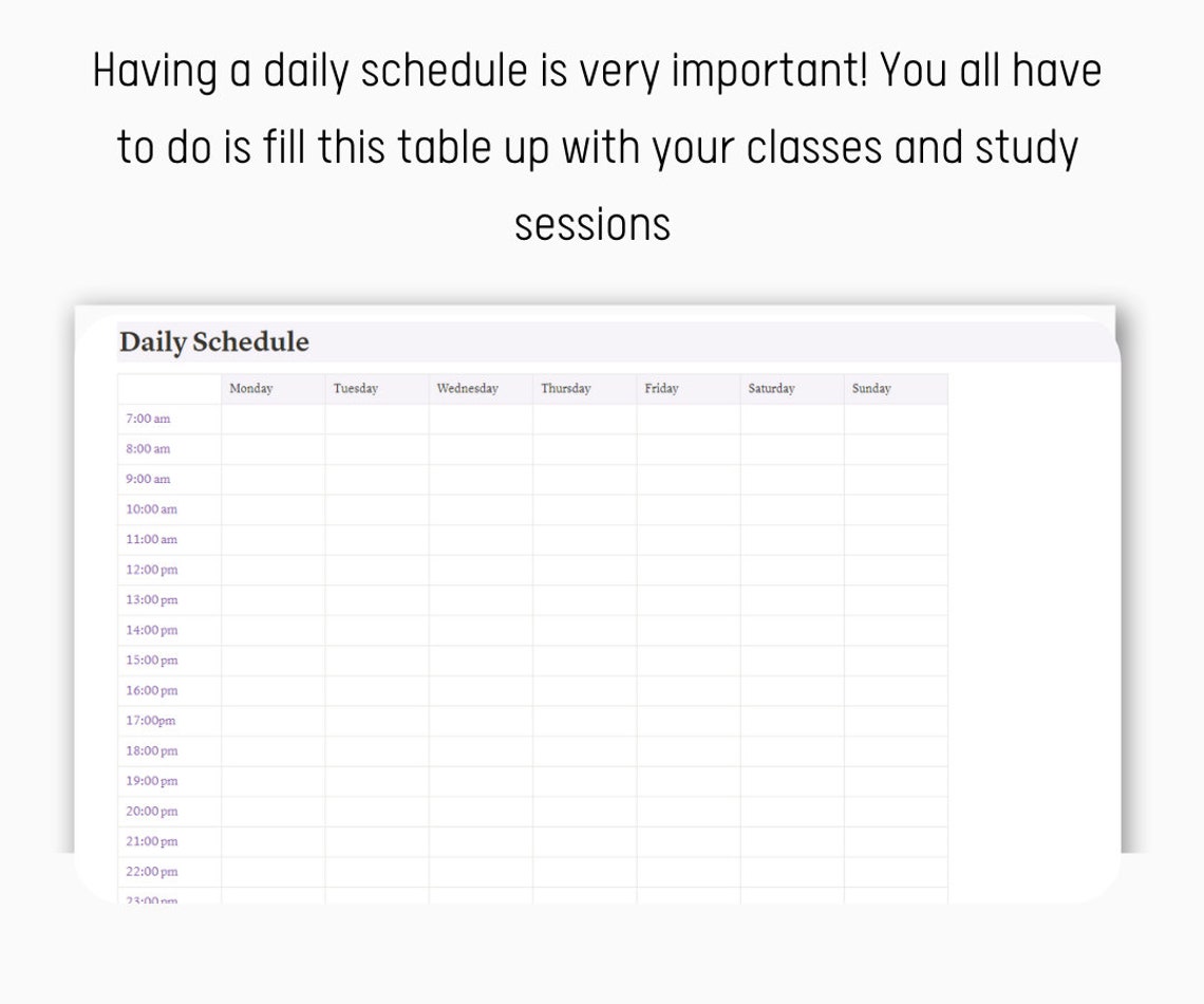 College Student Notion Template Academic Planner Notion - Etsy