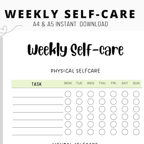 Self Care Printables - Etsy