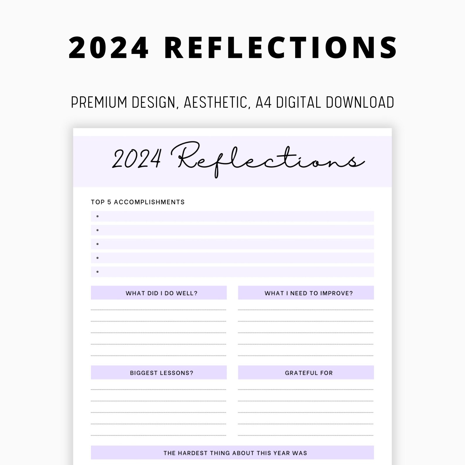 2024 End of Year Reflection, 2024 Year in Review, 2024 Reflection and ...
