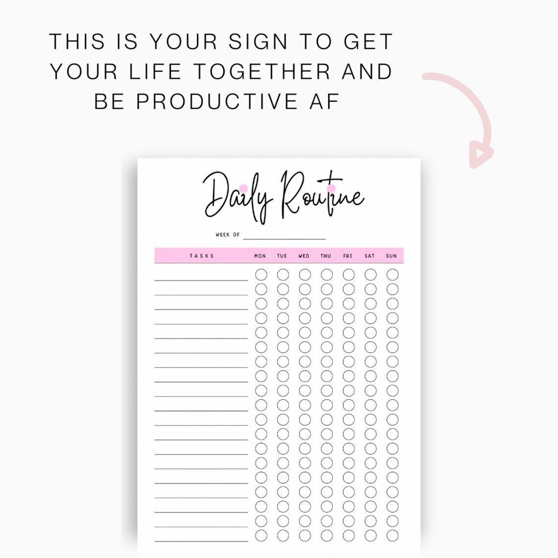 Daily Routine Printable, Daily Routine Tracker, Morning Routine Planner ...