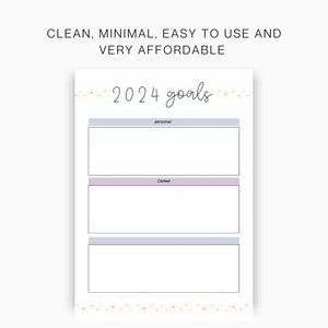 2024 Goals, Printable Vision Board, 2024 Dream Life Plans, Life Reset ...