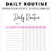 Daily Routine Printable, Daily Routine Tracker, Morning Routine Planner ...