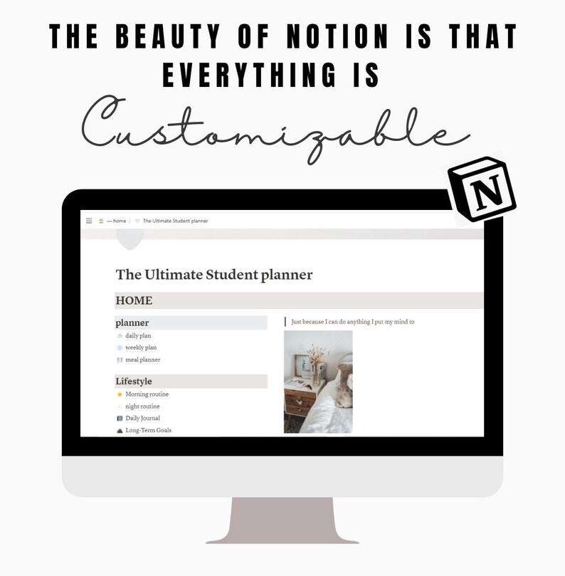 Notion Template, All in One Notion Student Planner, Academic Notion ...