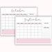 Monthly Calendar , Pink Monthly Calendar, Monthly Planner Printable ...