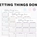 Getting Things Done Printable, Task Organizer, GTD Inbox, GTD Planner ...