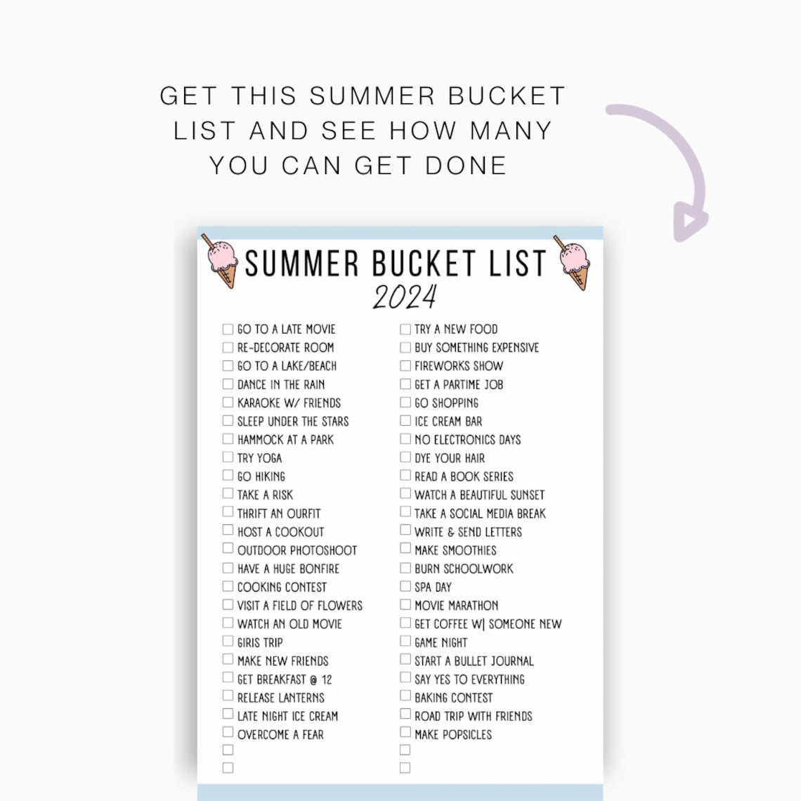 2025 Summer Bucket List, Ultimate Summer Planner, Summer Break ...
