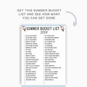 2025 Summer Bucket List, Ultimate Summer Planner, Summer Break ...