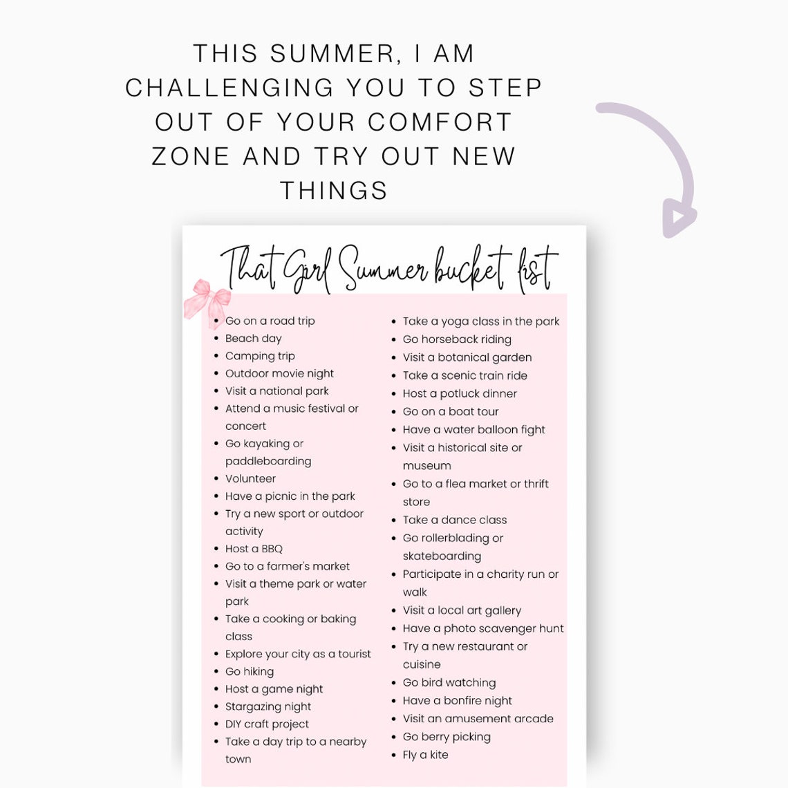 2024 Summer Bucket List, Ultimate Summer Planner, Summer Break ...