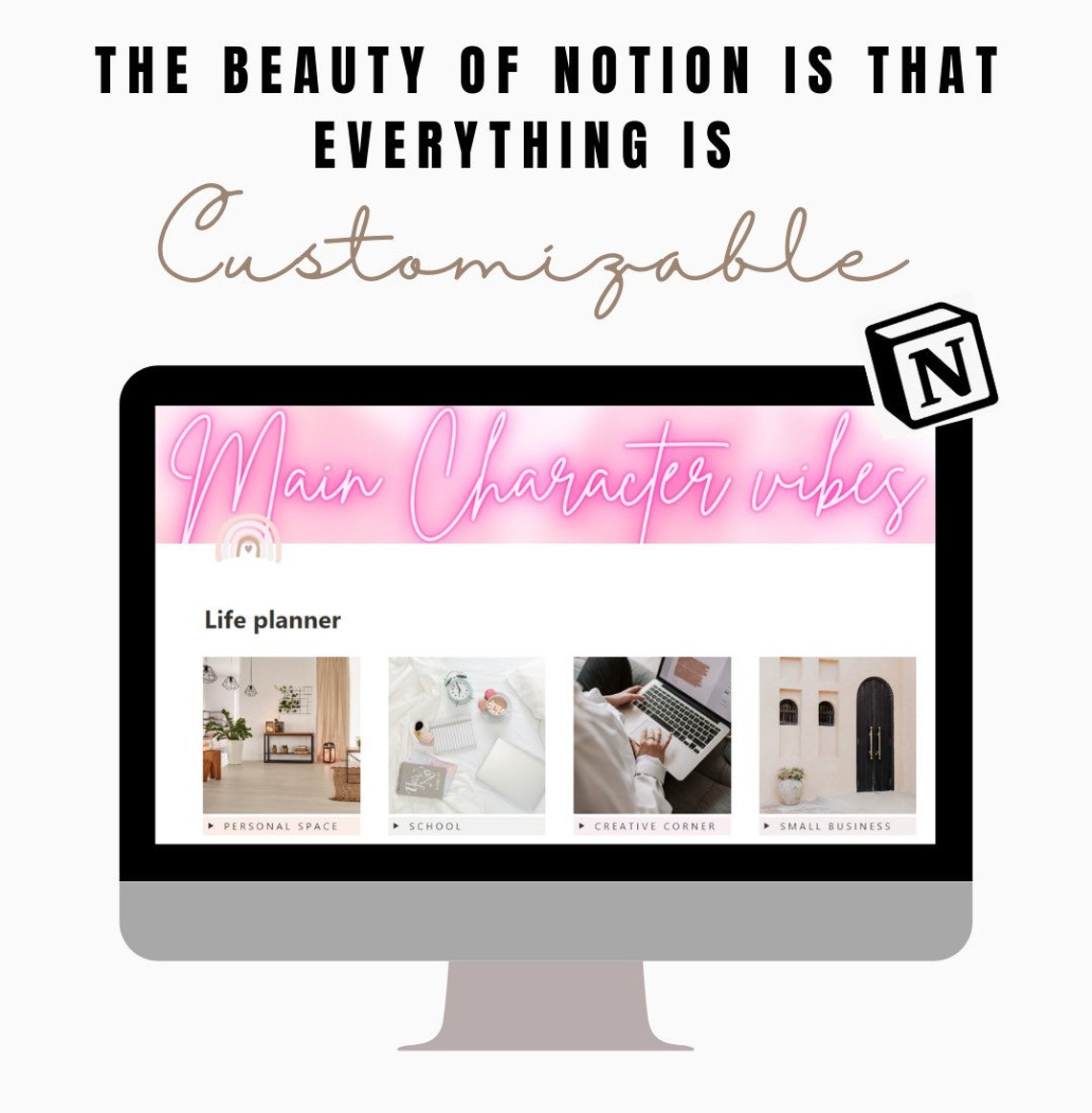 Notion, Notion Template, Personal Planner Notion Template, All in One ...
