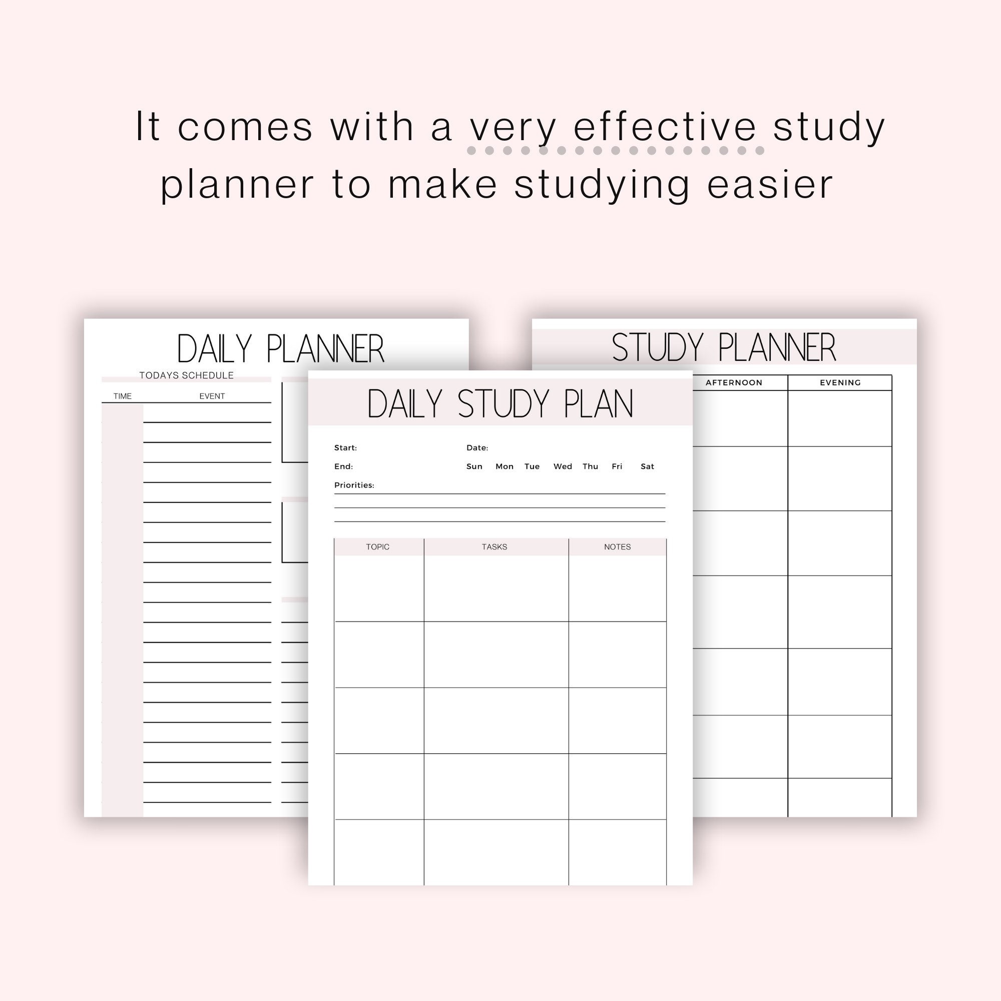 ADHD Student Planner ADHD College Student Planner Printable - Etsy