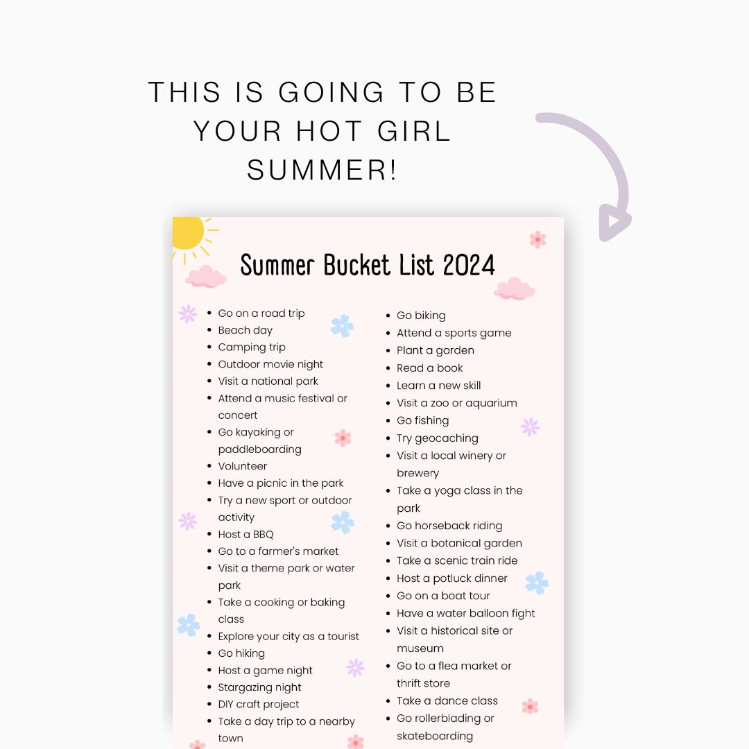 Summer Bucket List, Ultimate Summer Plan, Summer Break, Adventure List ...