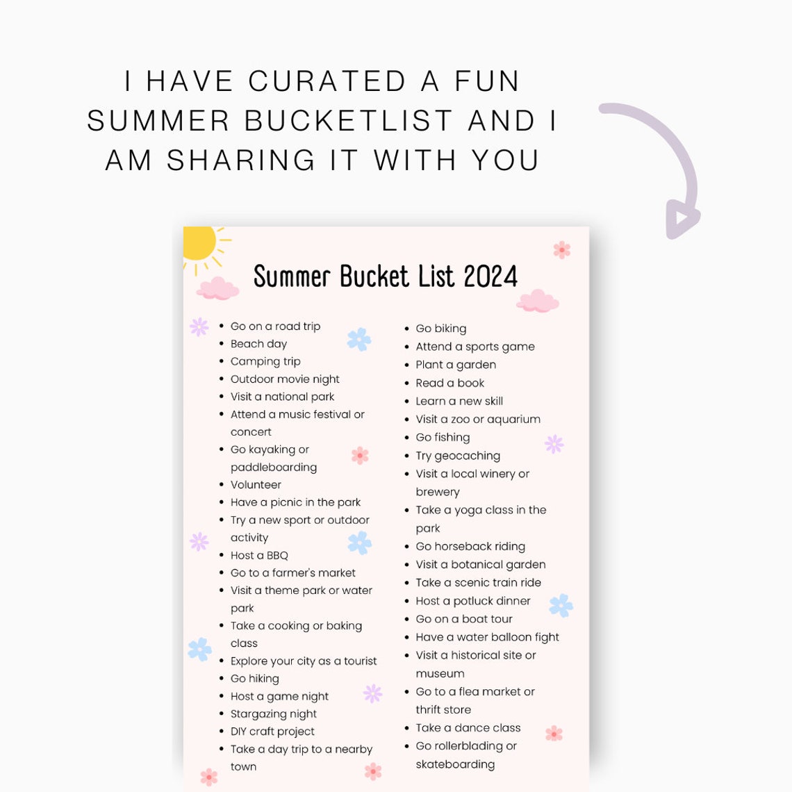 Summer Bucket List, Ultimate Summer Plan, Summer Break, Adventure List ...