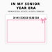 Senior Year Vision Board, Vision Board Template, 2024 School Life ...