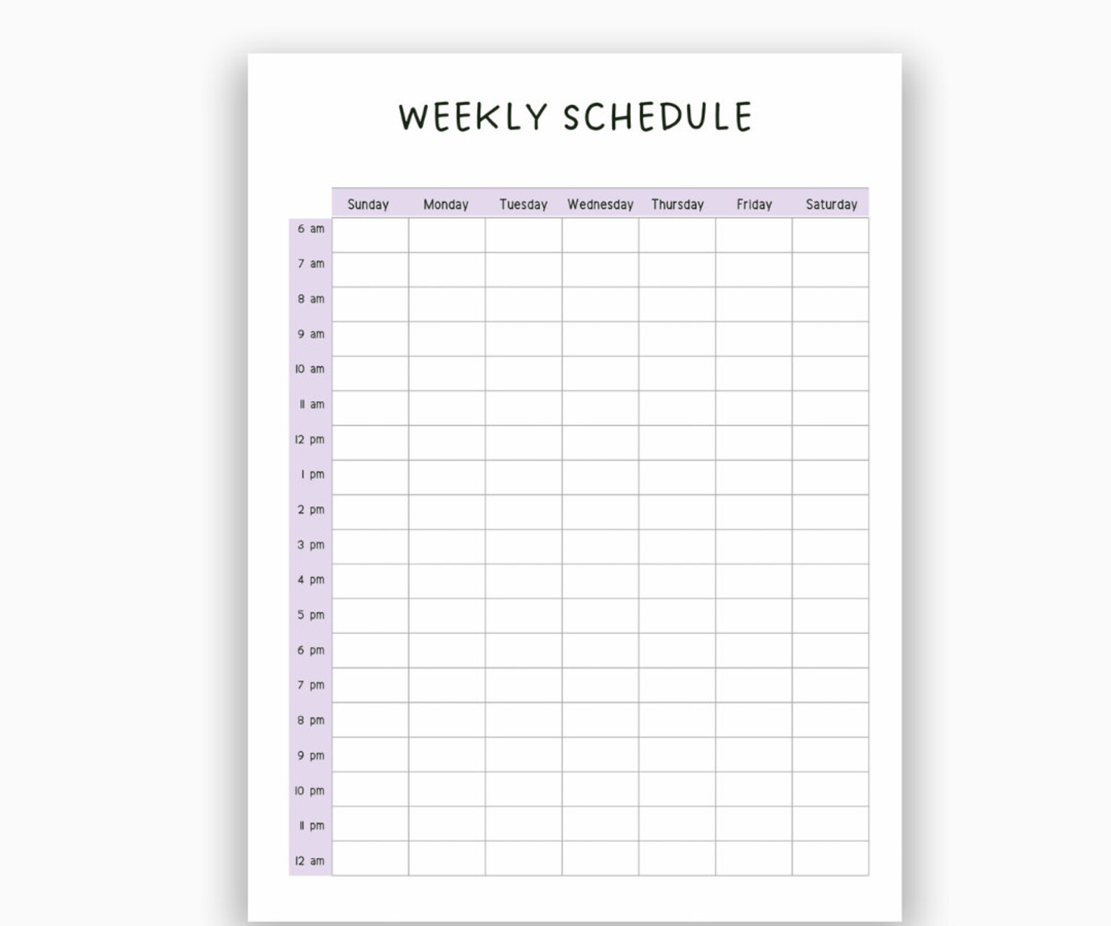 Weekly Planner Weekly Planner Printable 2022 Weekly Schedule | Etsy