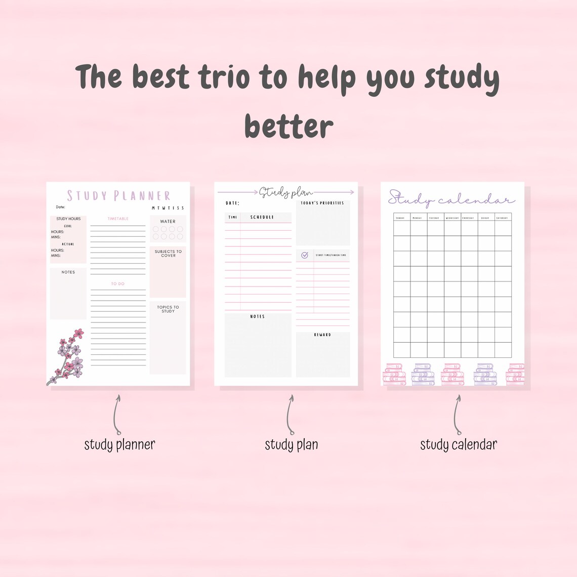 Study Plan, Study Planner, Study Planner Templates, Study Schedule ...