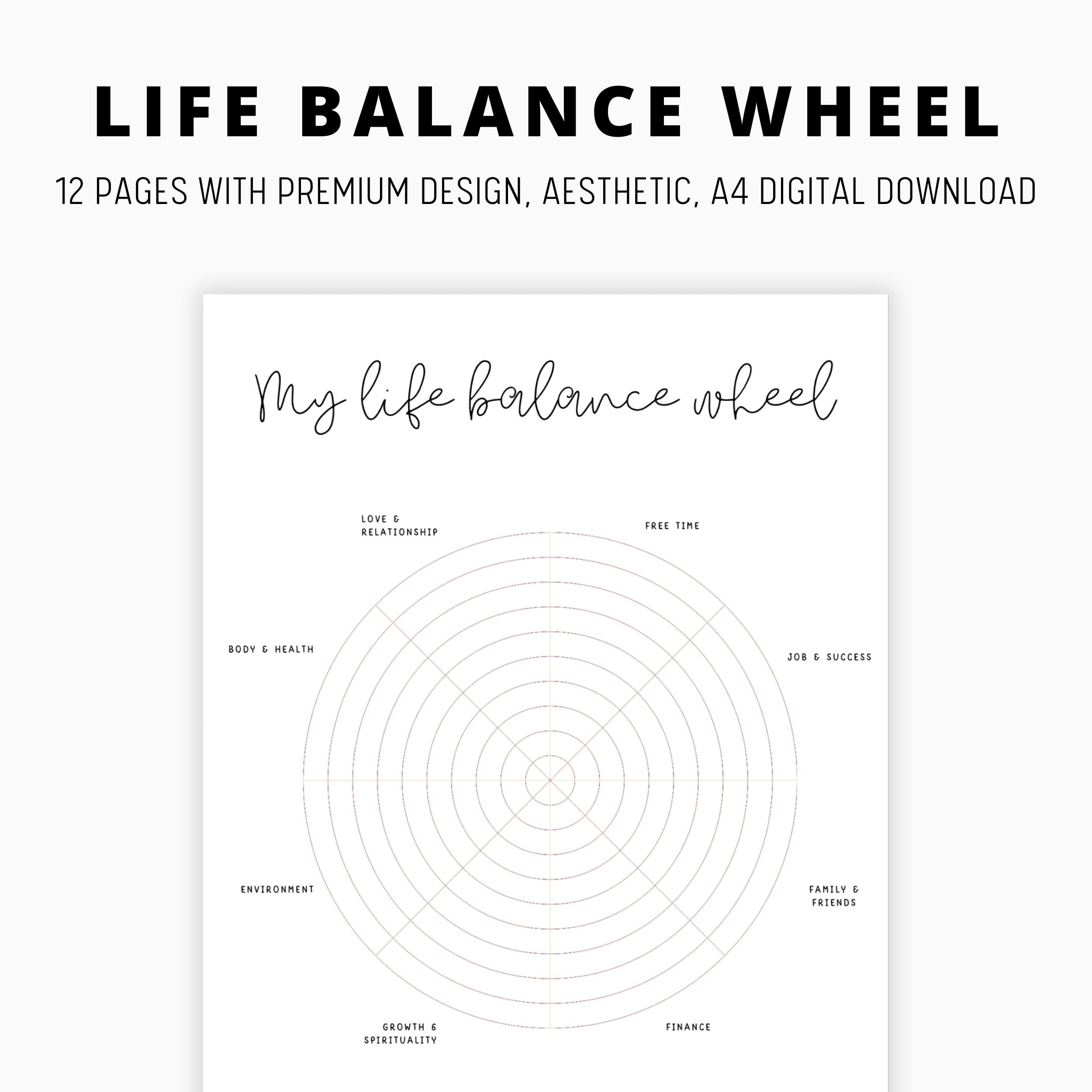 Wheel of Life Balance Worksheet, 2024 Goal Setting, End of Year ... Wheel of Life Balance Worksheet, 2024 Goal Setting, End of Year ...