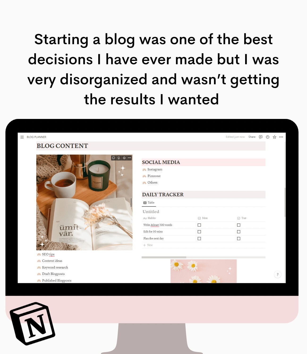 Notion Template Blog Planner, Content Calendar, Newsletter, Digital Blog Planner 2025, Blog Post ...