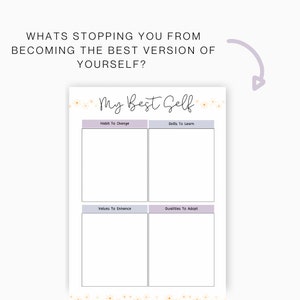 Life Reset Template, Life Goals Planner, Vision Board Template, Dream ...