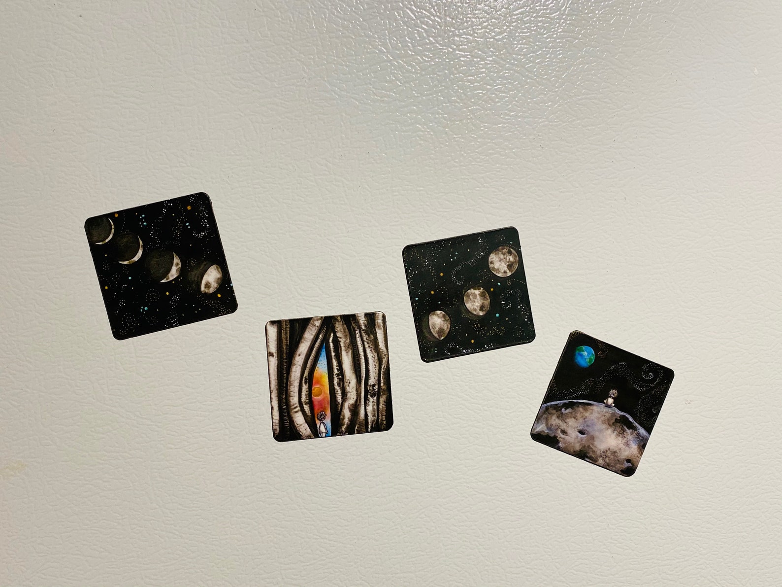 Moon sun and earth fridge MAGNETS With FREE SHIPPING | Etsy