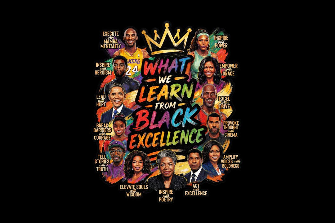 Black Excellence PNG: What We Learn Black History Month Design for ...