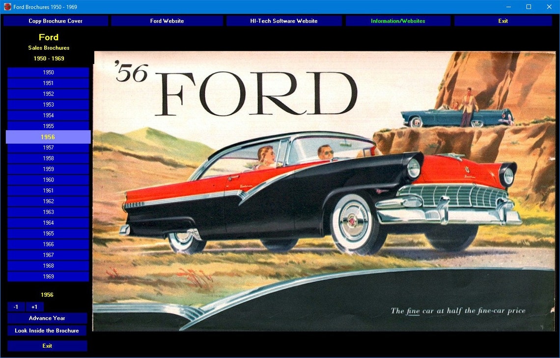 Ford Sales Brochures 1950 -1969 - Etsy