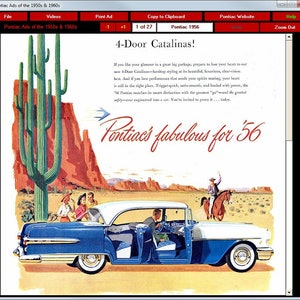 Pontiac Ads of the 1950s & 1960s - Etsy
