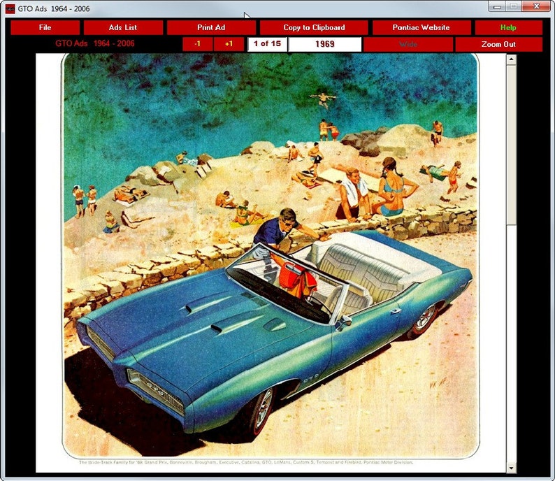 Pontiac GTO Ads 1964 - 2006 - Etsy