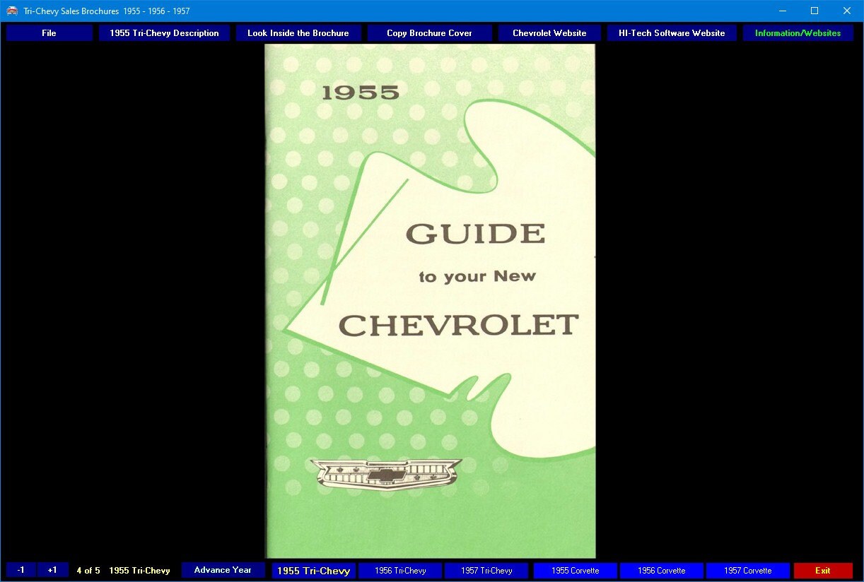 Tri-chevy Sales Brochures 1955 -1956 - 1957 - Etsy