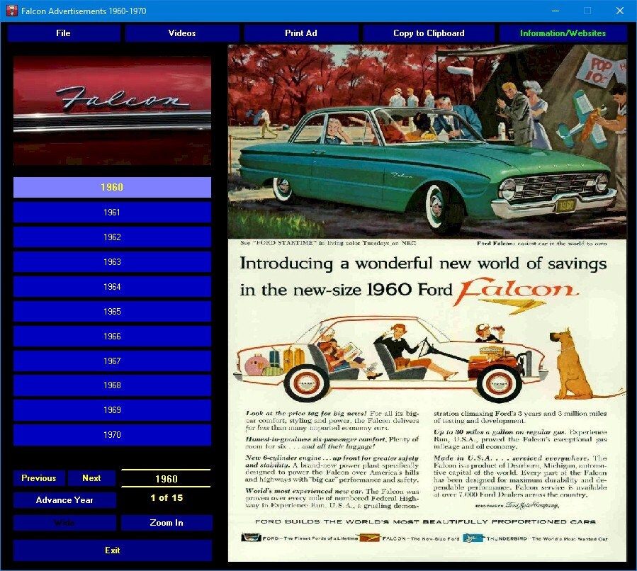 Ford Falcon Advertisements 1960-1970 - Etsy