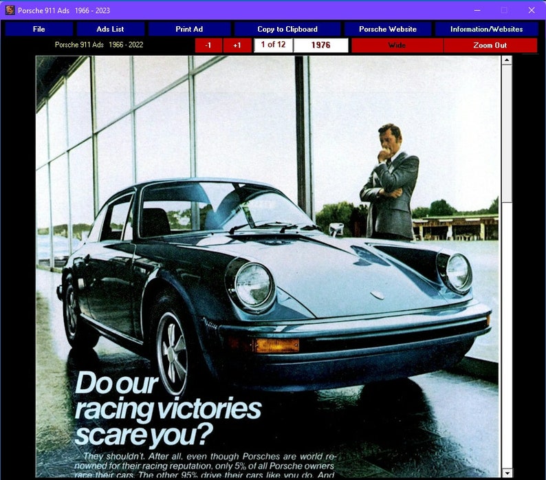Porsche 911 Ads - From the Beginning 1966 - 2023 - Etsy