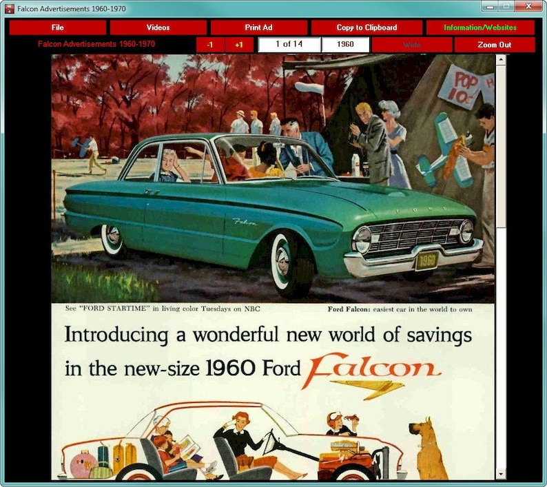 Ford Falcon Advertisements 1960-1970 - Etsy
