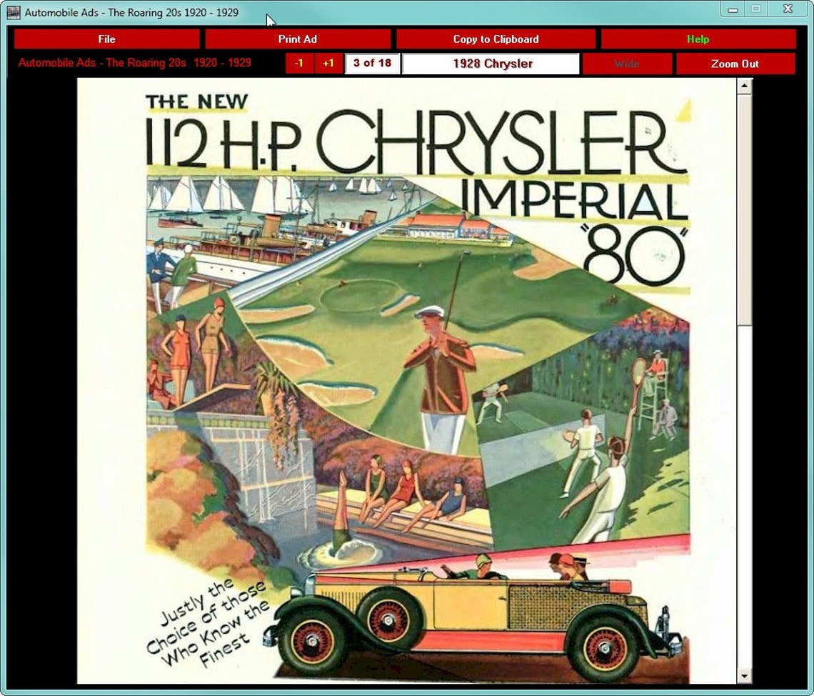 Automobile Ads - the Roaring 20s. - Etsy UK