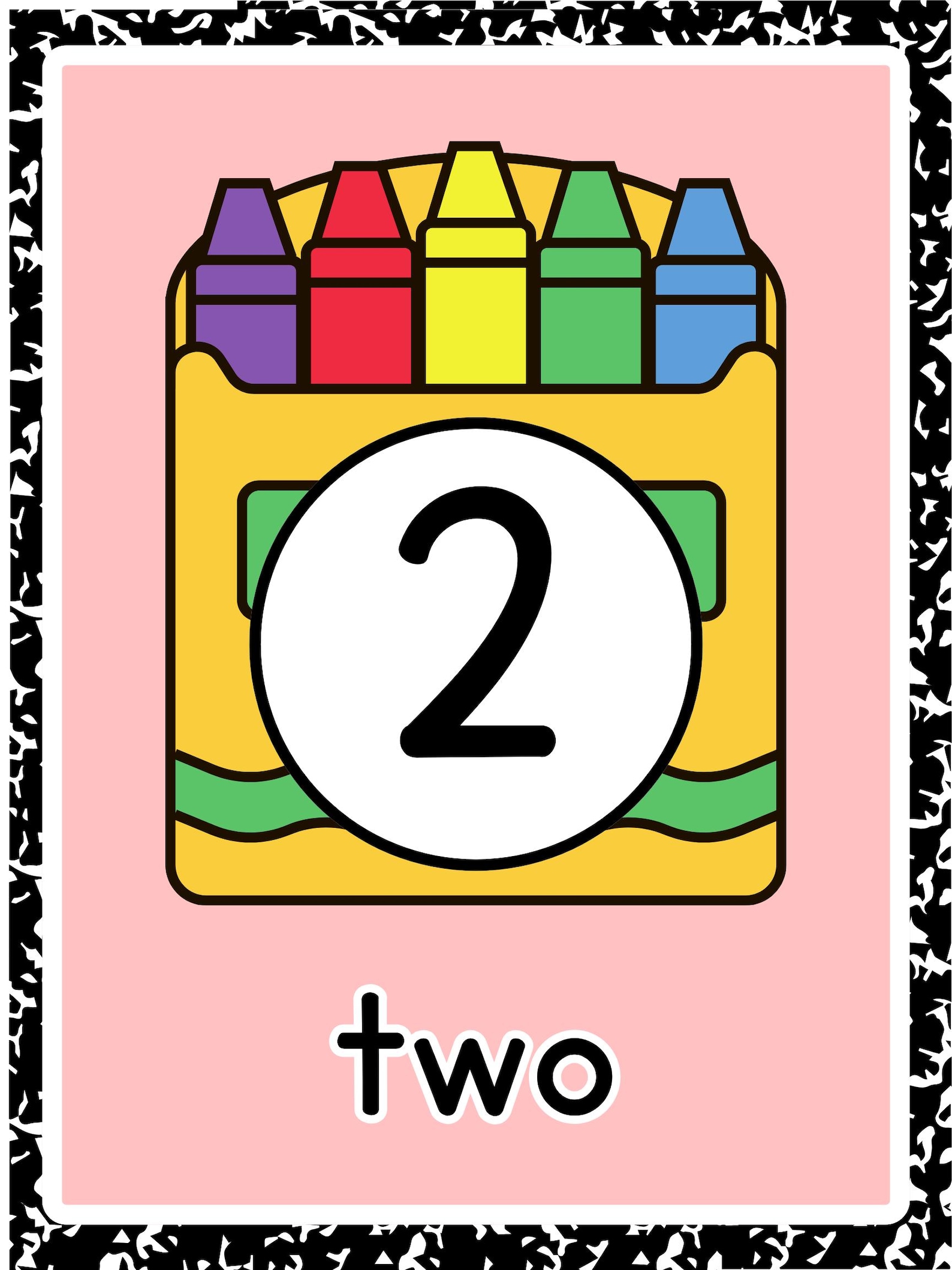 Composition Notebook Numbers Posters 1-20 - Etsy