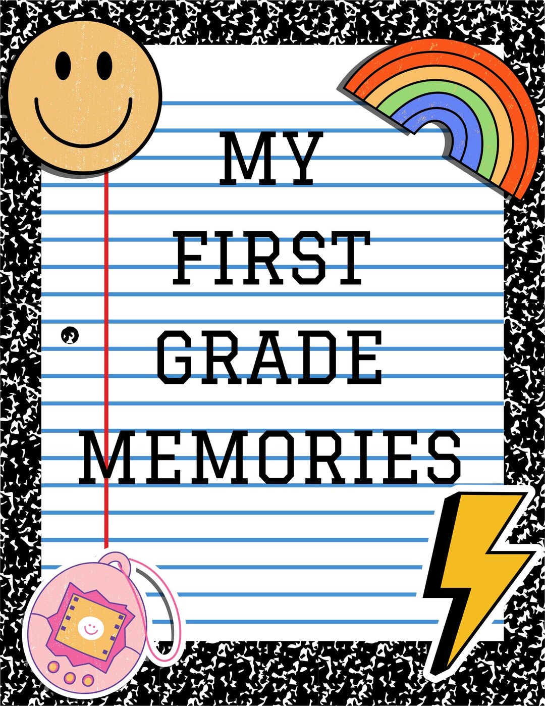 My First Grade Memory Book - Etsy