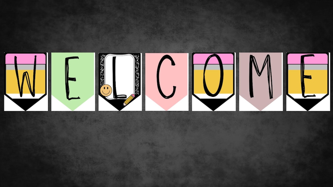 Welcome Classroom Banner - Etsy
