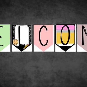 Welcome Classroom Banner - Etsy