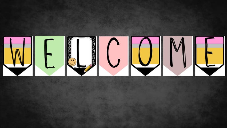 Welcome Classroom Banner - Etsy