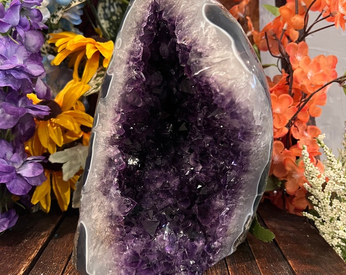 Flash Sale!!** HUGE 8.72 Lb CAVE Shape Amethyst Druze Crystal Cluster ...