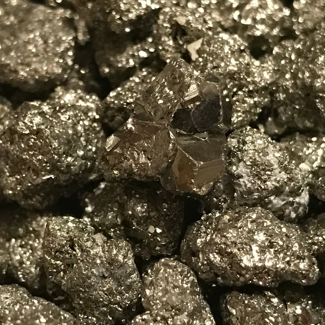 1 POUND NATURAL SMALL Pyrite Crystal Clusters! Raw Rough Stones Free S ...